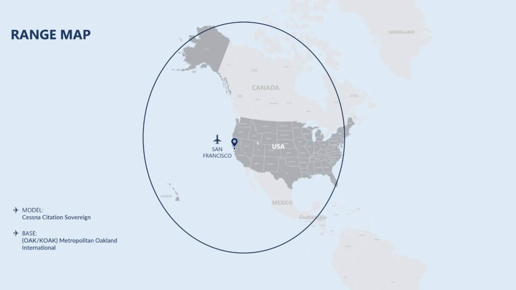 Citation Sovereign - Private Jet Charter - Pacific Coast Jet